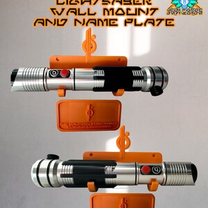 Jedi Forge: Halcyon Lightsaber Wall Mount With Name Plate galactic ...