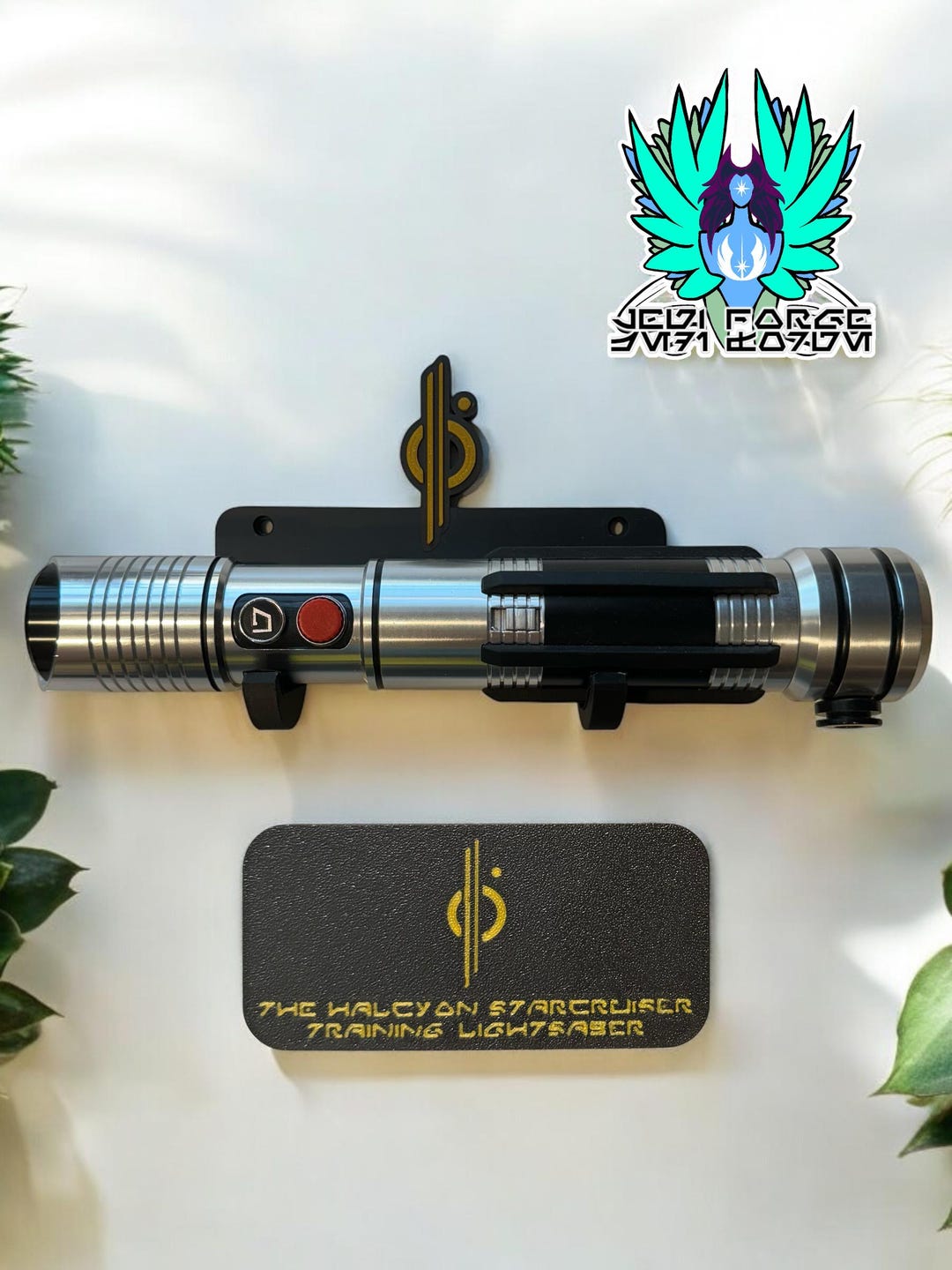 Halcyon Lightsaber Wall Mount With Name Plate (galactic Starcruiser ...