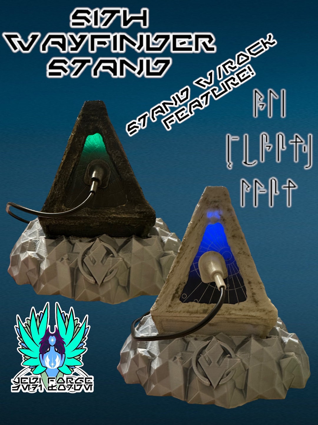 Jedi Forge: Sith Wayfinder Stand W/rock Feature kylo Ren, Knights of ...