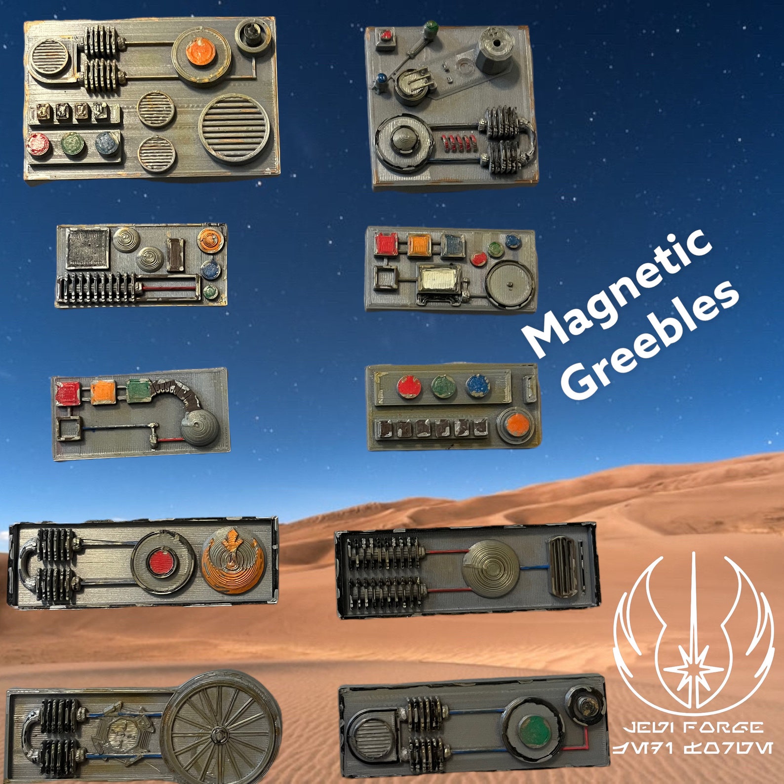 Star Wars Inspired Weathered Greebles: Magnetic Costume Prop - Etsy