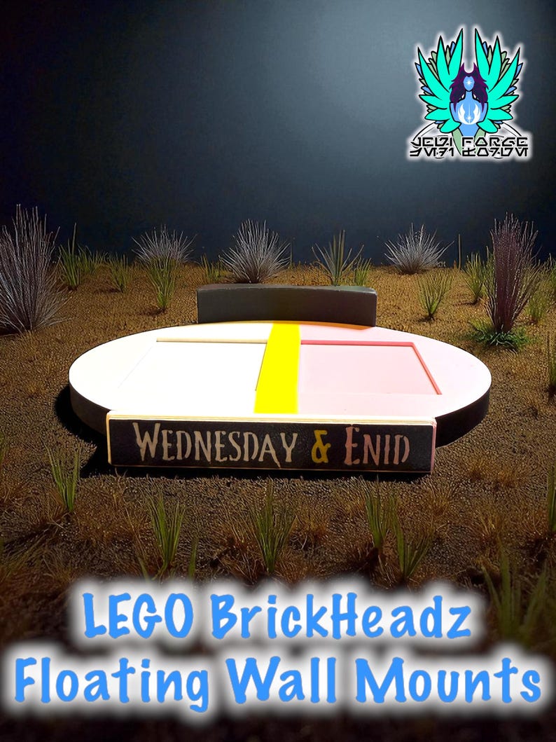 Personalized LEGO Brickheadz Floating Wall Mount | LEGO Gift for ...