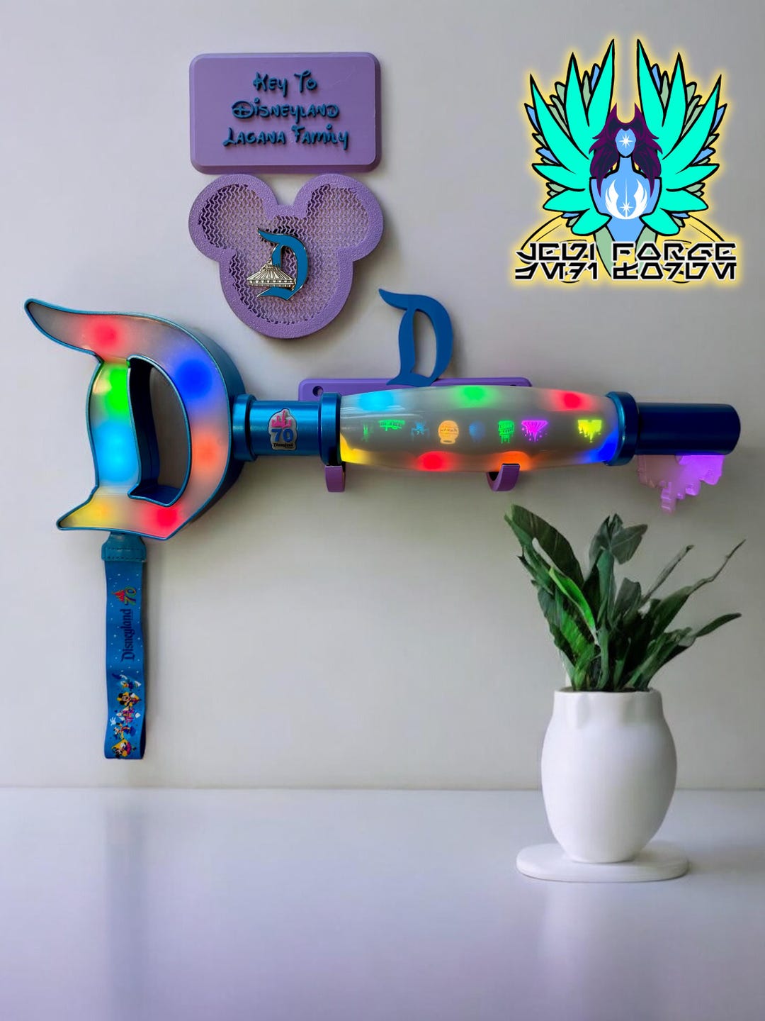 Customizable Disneyland Key Wall Mount: 70th Anniversary Display With ...