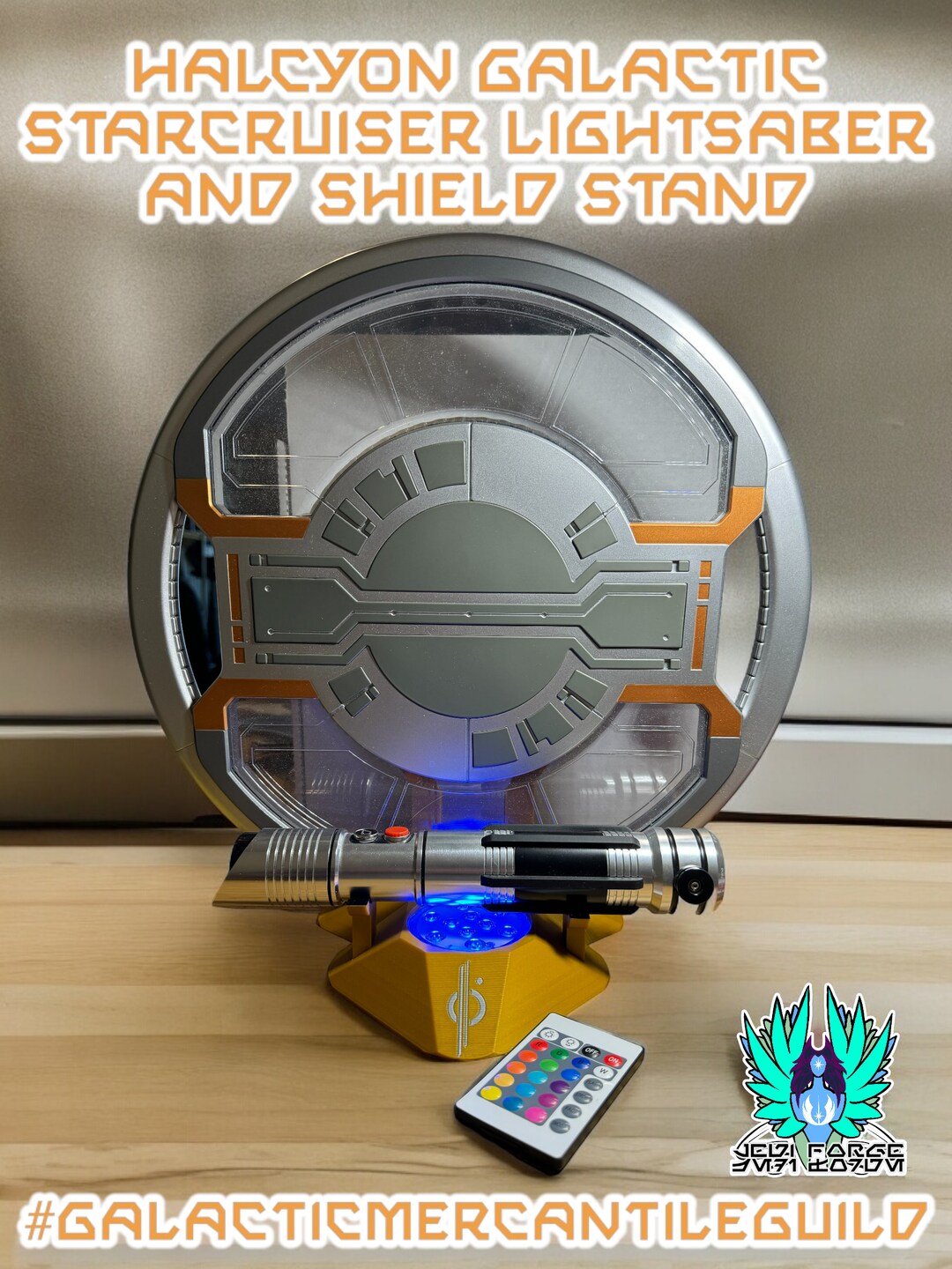 Jedi Forge: Deluxe All-in-one Halcyon Starcruiser Lightsaber and Shield ...