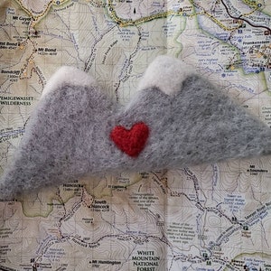 Needle Felted Mountain Love Art - Etsy