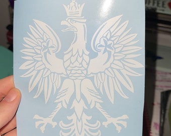 Small Polish Eagle Vinyl Decal Set - Etsy