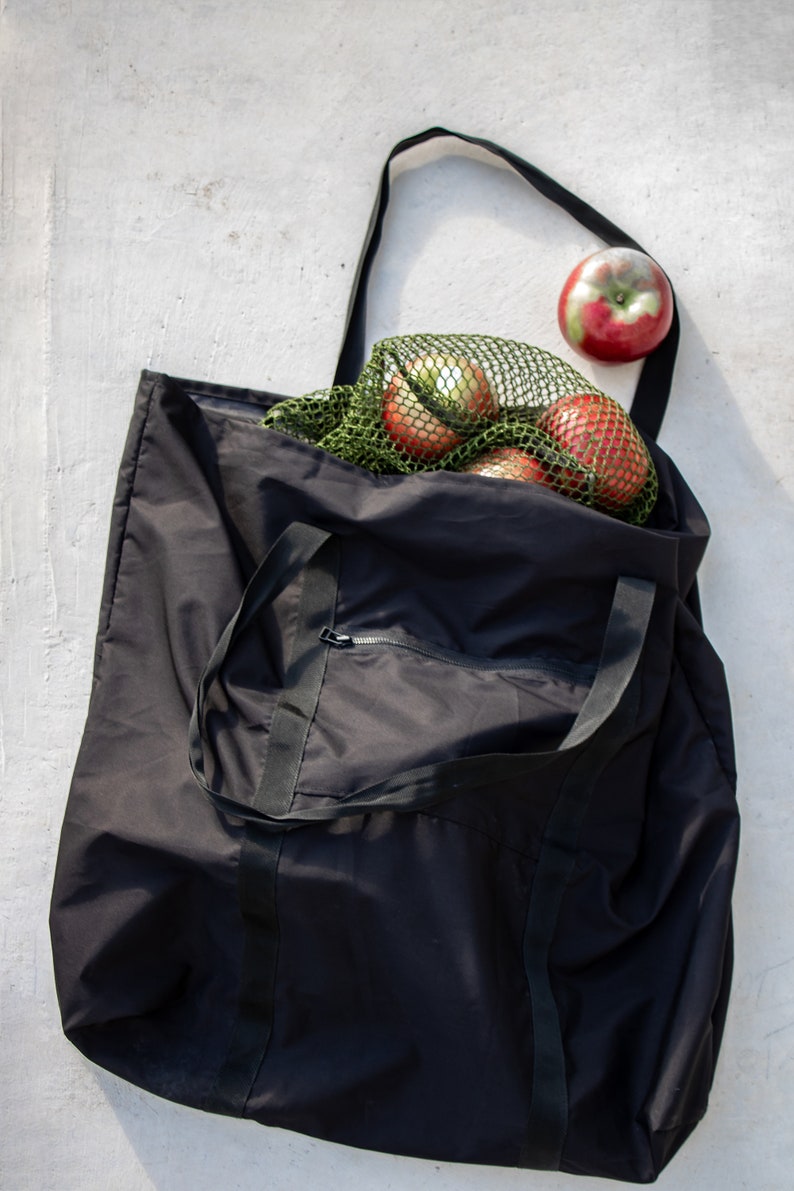 NEOTENY COLLAPSIBLE TOTE Water Resistant Compactable Tote Bag With Clip ...