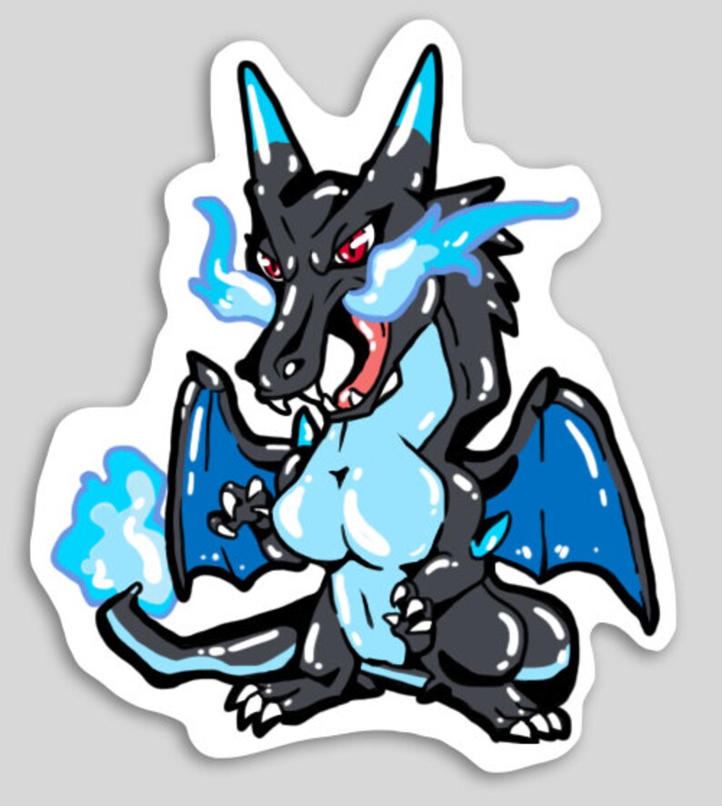 Charizard X Male Sticker Decal - Etsy Ireland