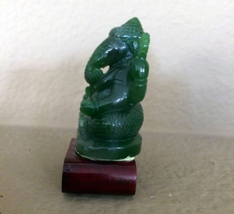 Jade GANESHA GANESH Rich Green Very High-grade Jade Jadeite 76 Grams - Etsy