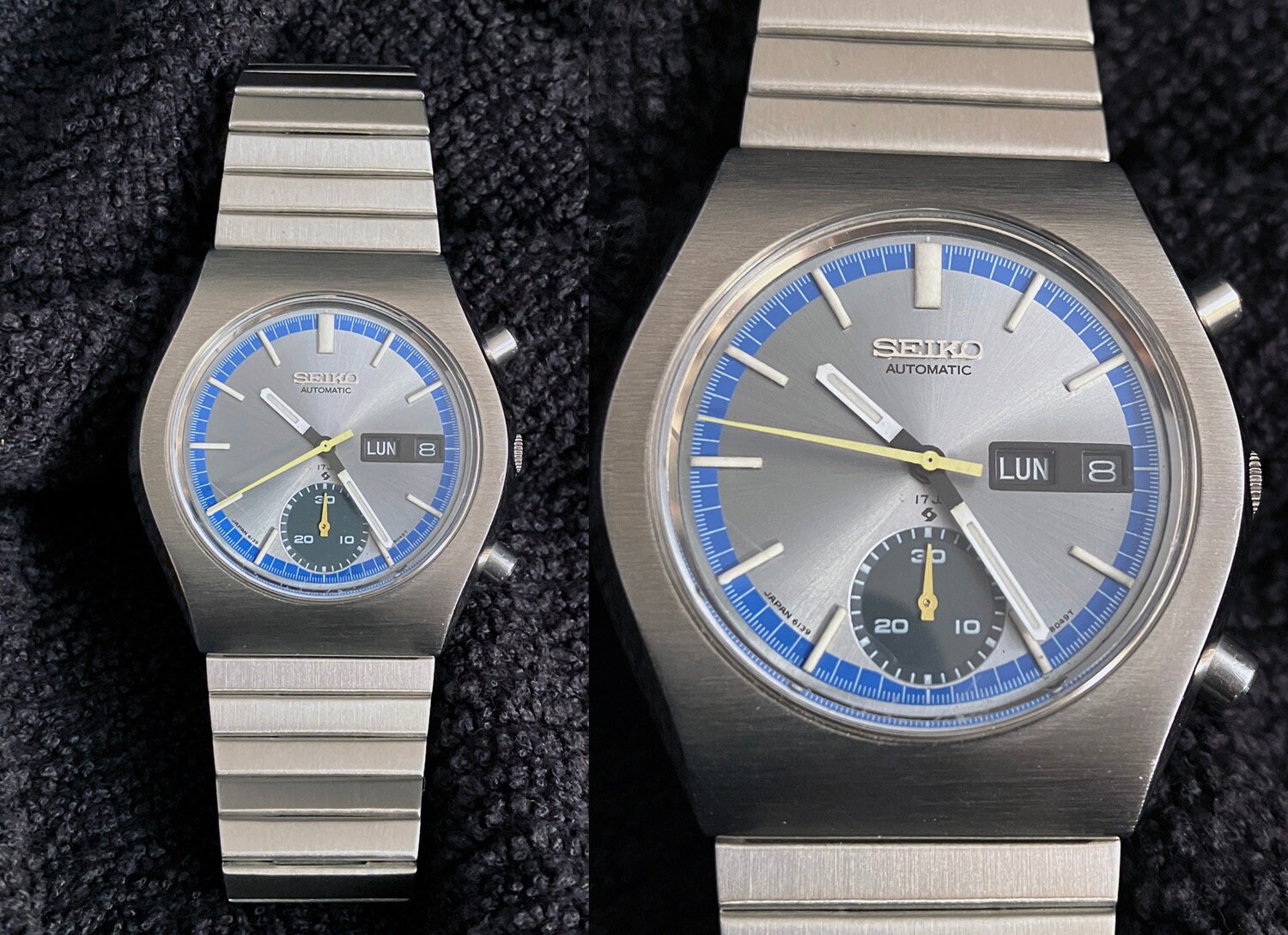 Seiko 6139-8029 Automatic Chronograph With Original Bracelet 4/1972 ...