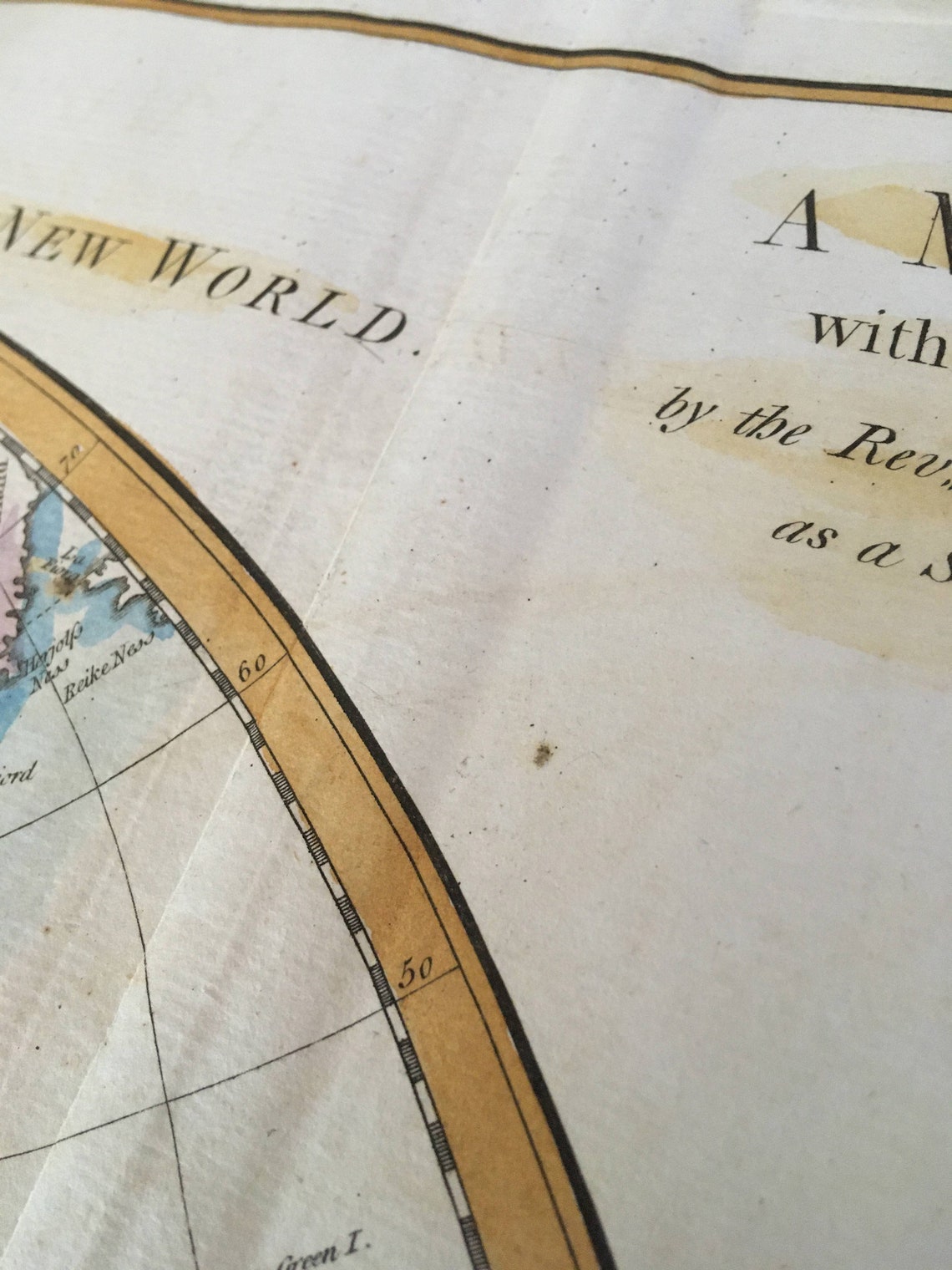 Authentic 1779 Map of the World With the Latest Discoveries by - Etsy