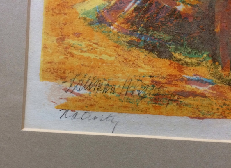 R. Freeman Worthley nativity, Rare Serigraph by Famous Artist Pencil ...