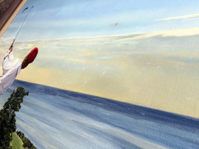 Danny Day Original Painting Oil on Canvas of Golf Legends Payne Stewart ...