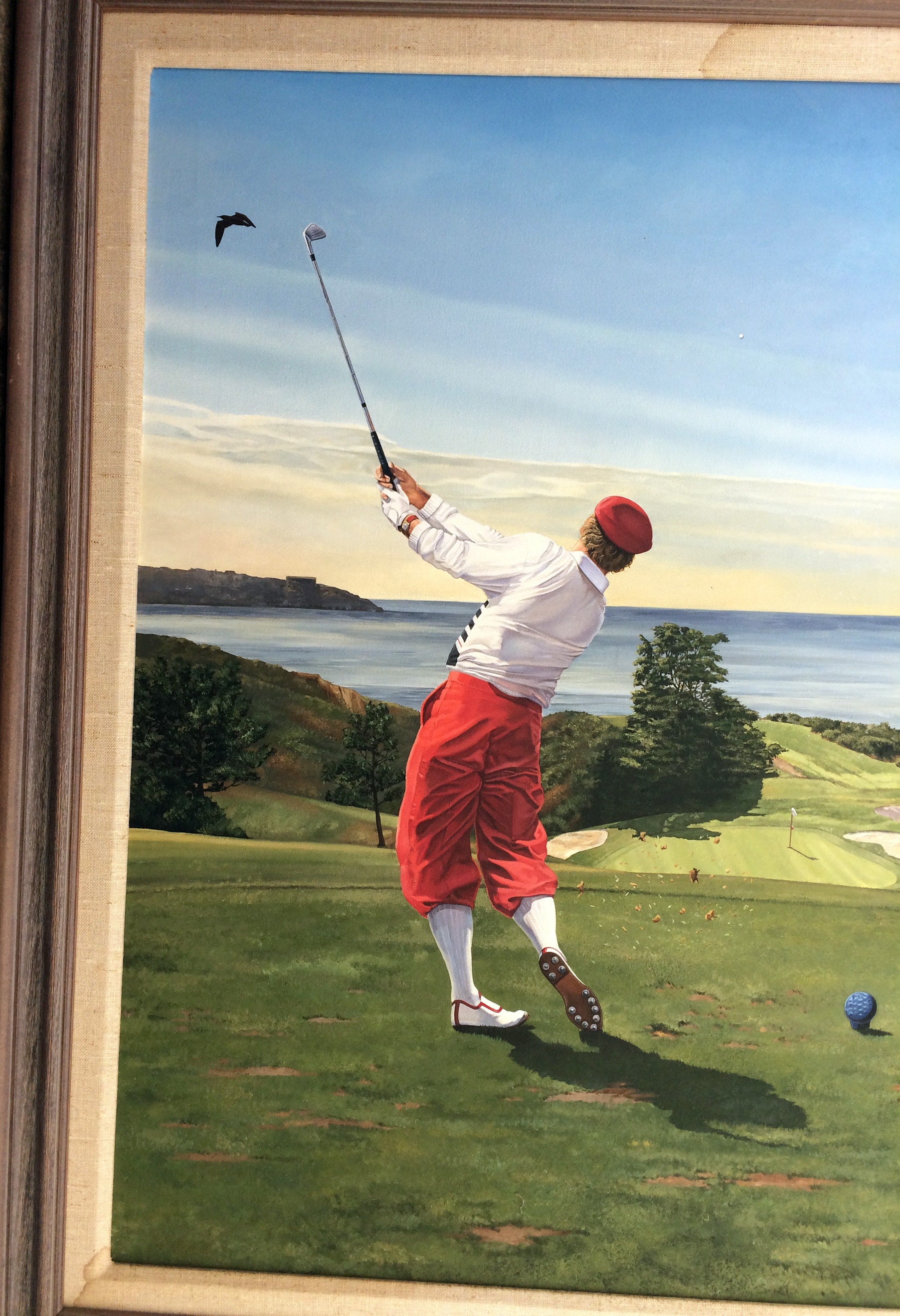 Danny Day Original Painting Oil on Canvas of Golf Legends Payne Stewart ...
