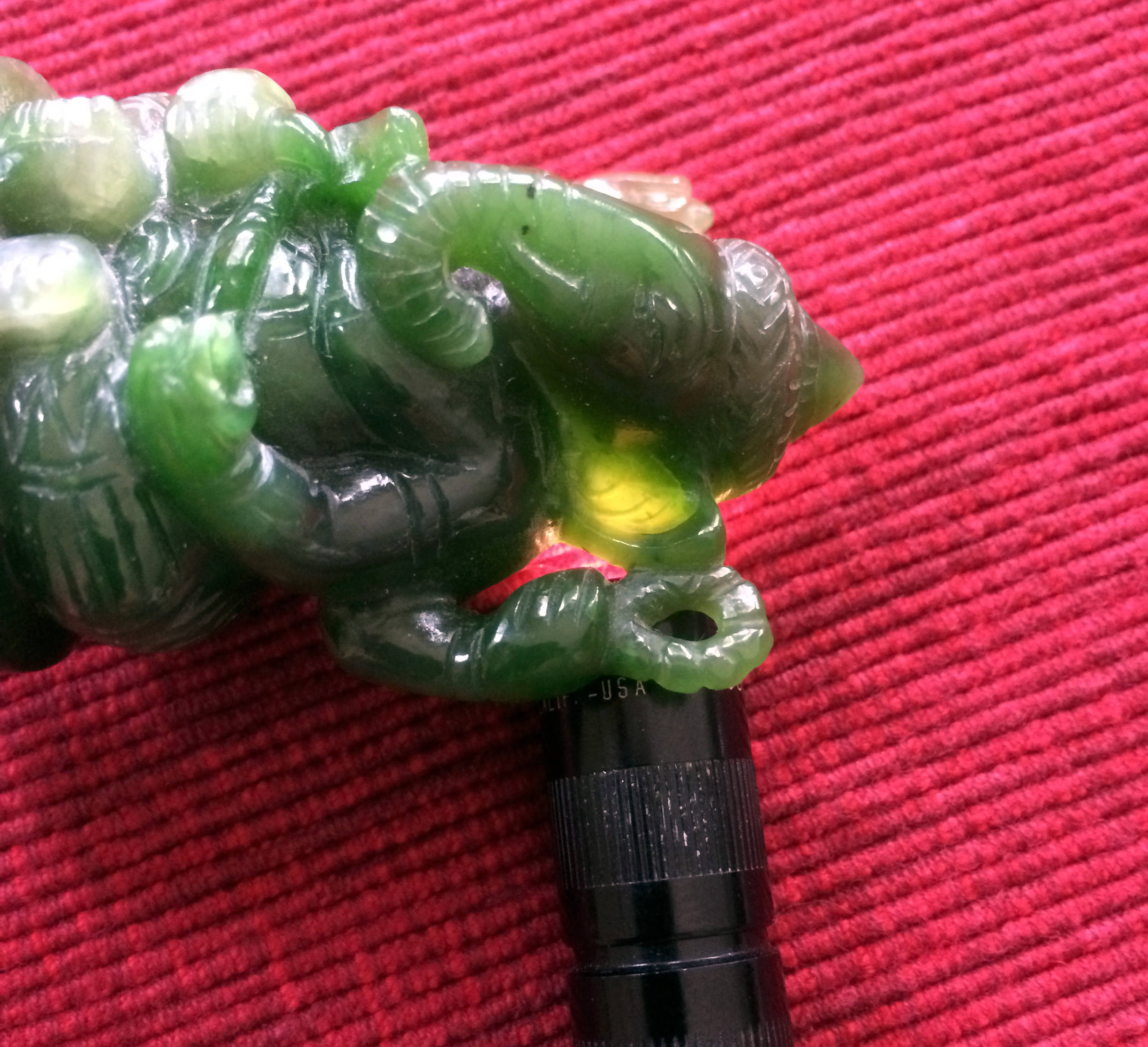 Jade GANESHA GANESH Rich Green Very High-grade Jade Jadeite 76 Grams - Etsy