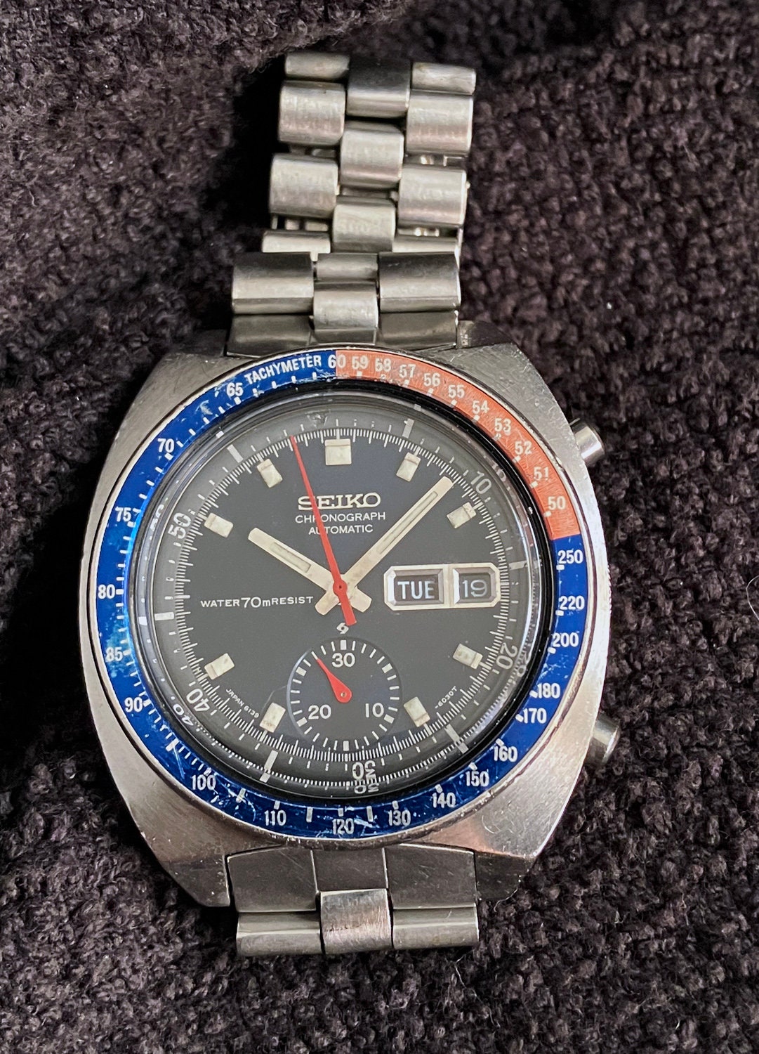 Original Seiko 6139-6002 'WATER 70m RESIST' 6030T Dial 1971/5 Working ...