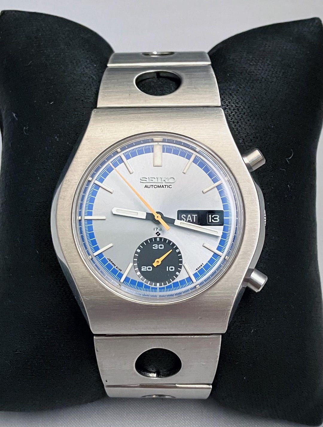 Seiko 6139-8029 Automatic Chronograph W/ Original Rally Bracelet, Very ...