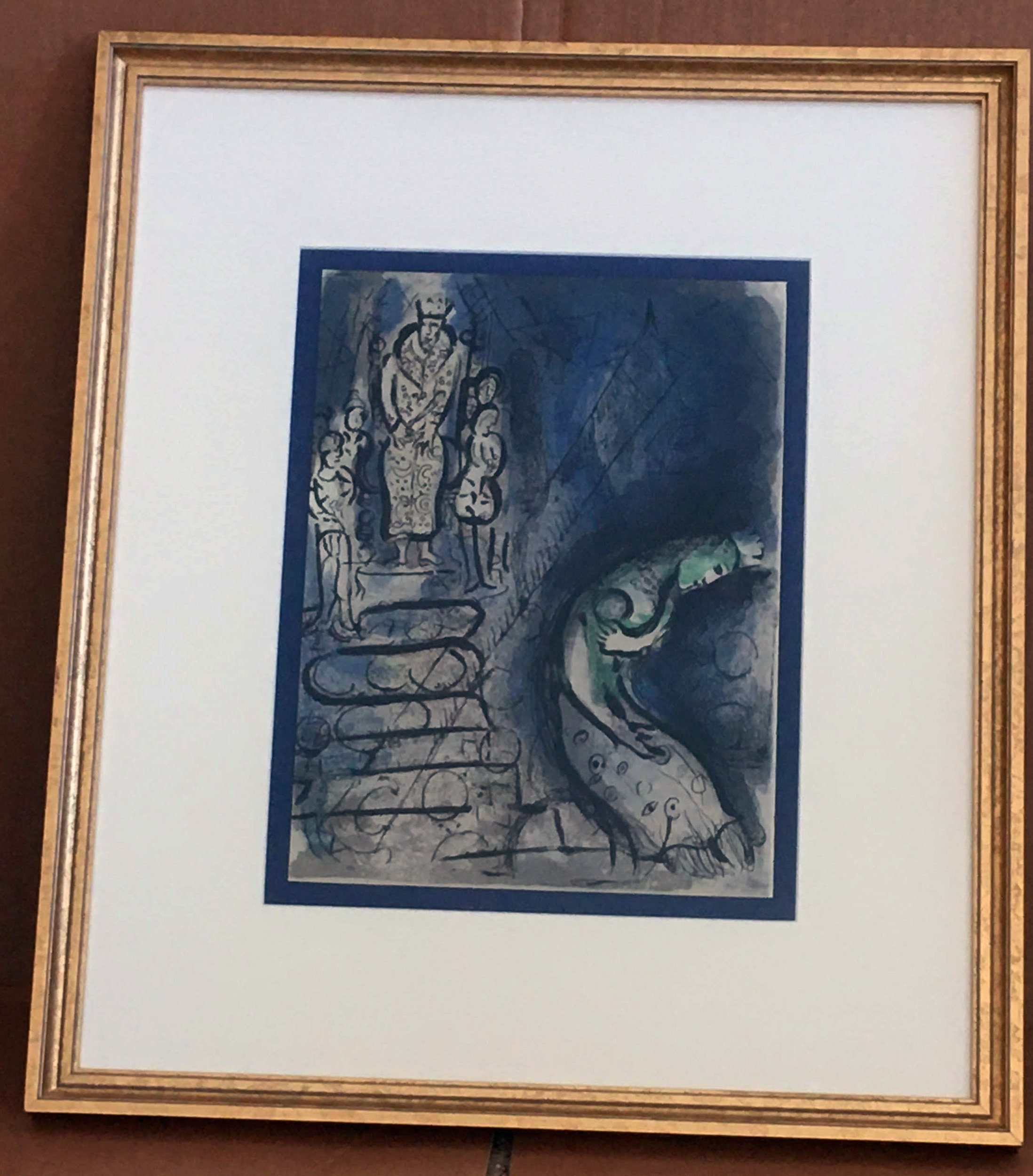 Marc Chagall Lithograph Assuérus Chasse Vasthi (ahasuerus Sends Vasthi ...
