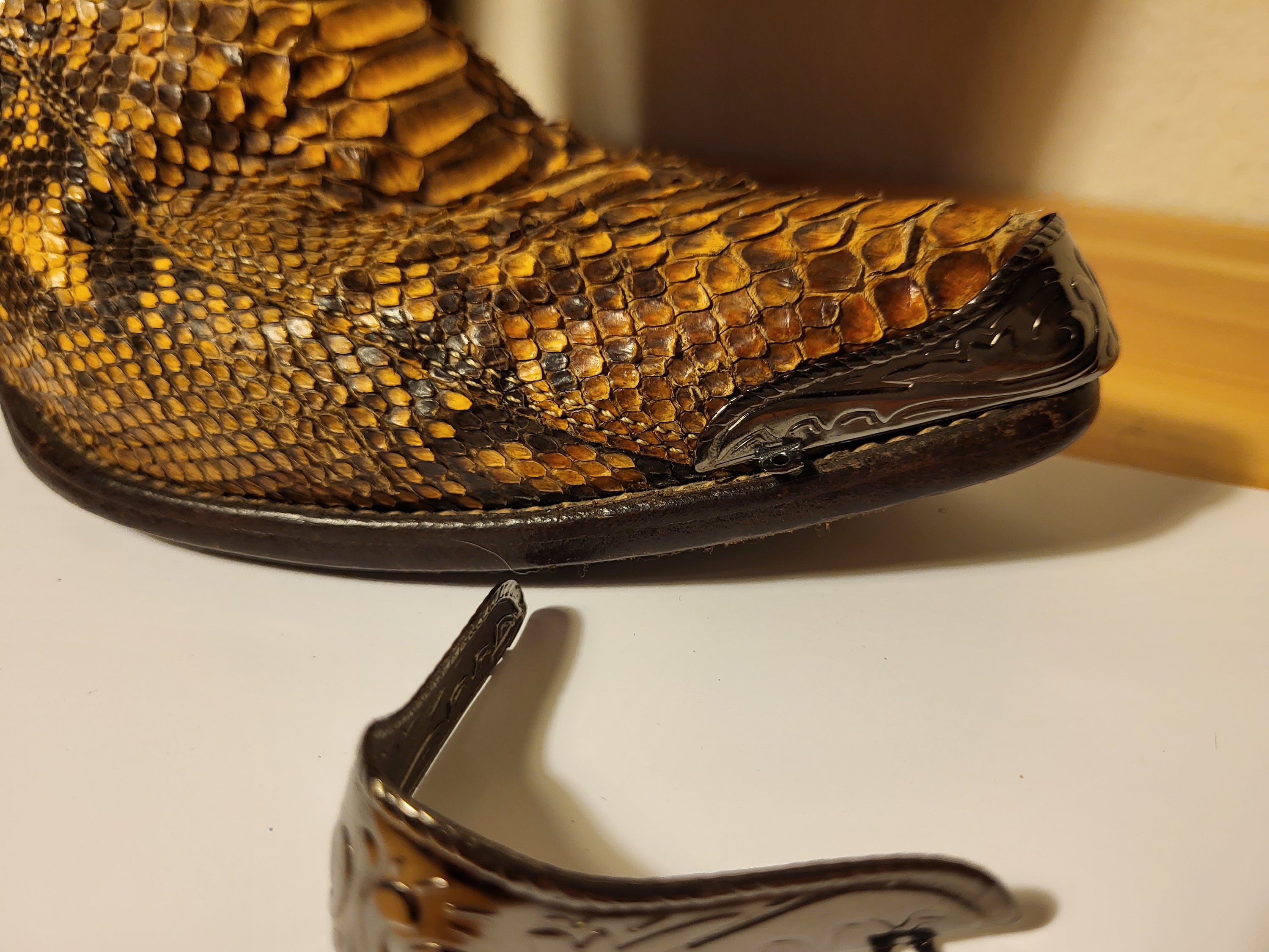 Shiny Black Gun Metal Western Cowboy Boot Tips Toe Plates - Etsy