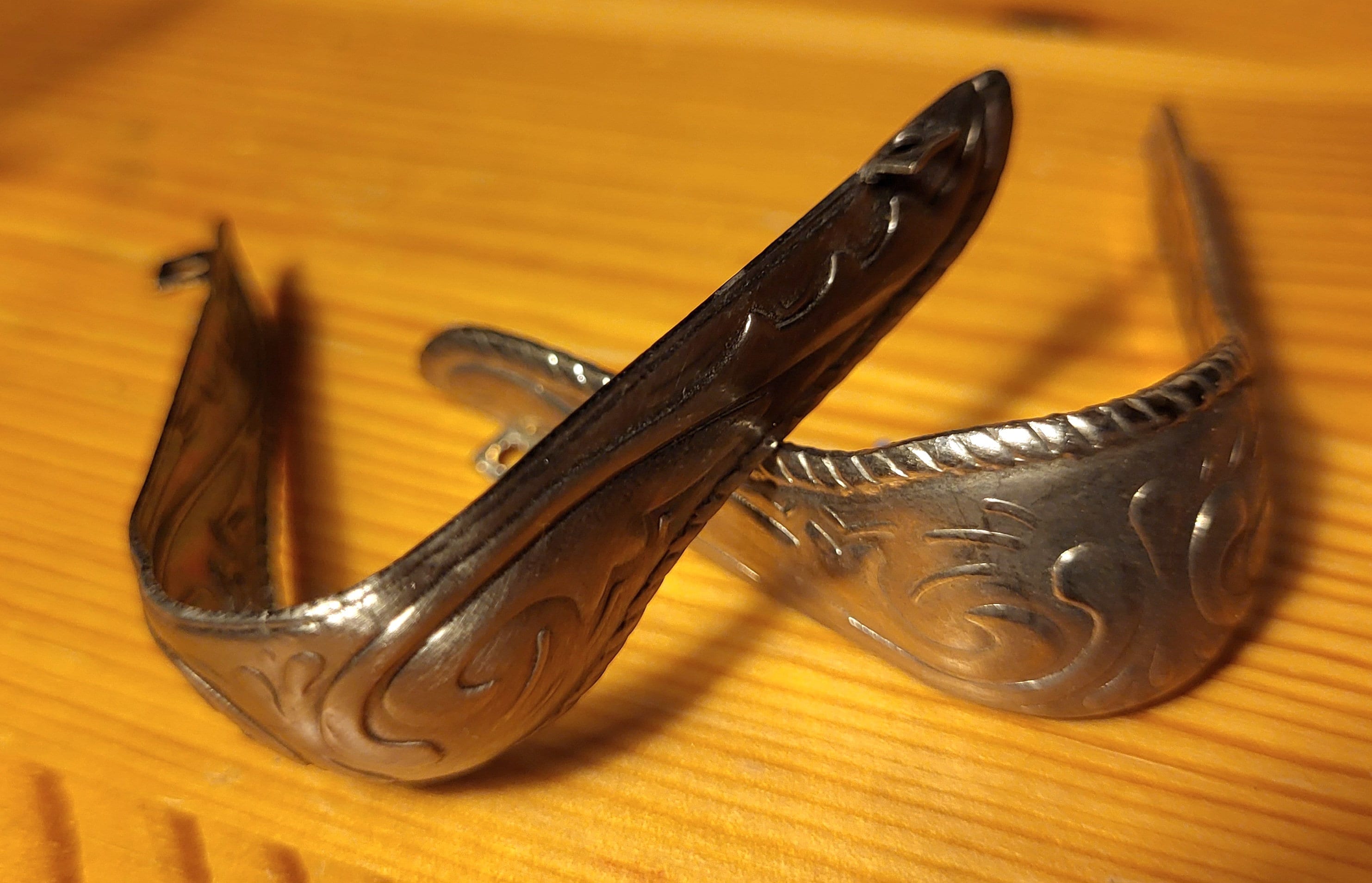 Antique Silver Western Cowboy Boot Tips Toe Plates Guards for Pointy ...