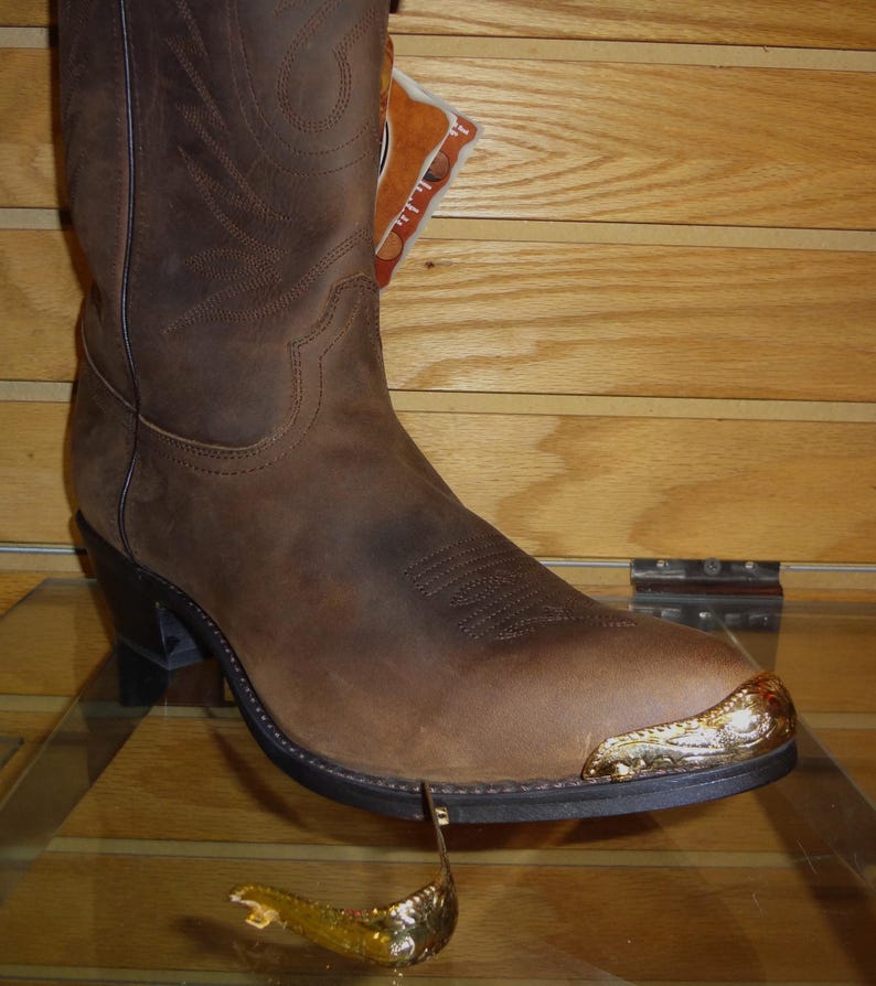 Cowboy Western Boot Tips Toe Plates for Pointy Toed Boots One Pair (2 ...