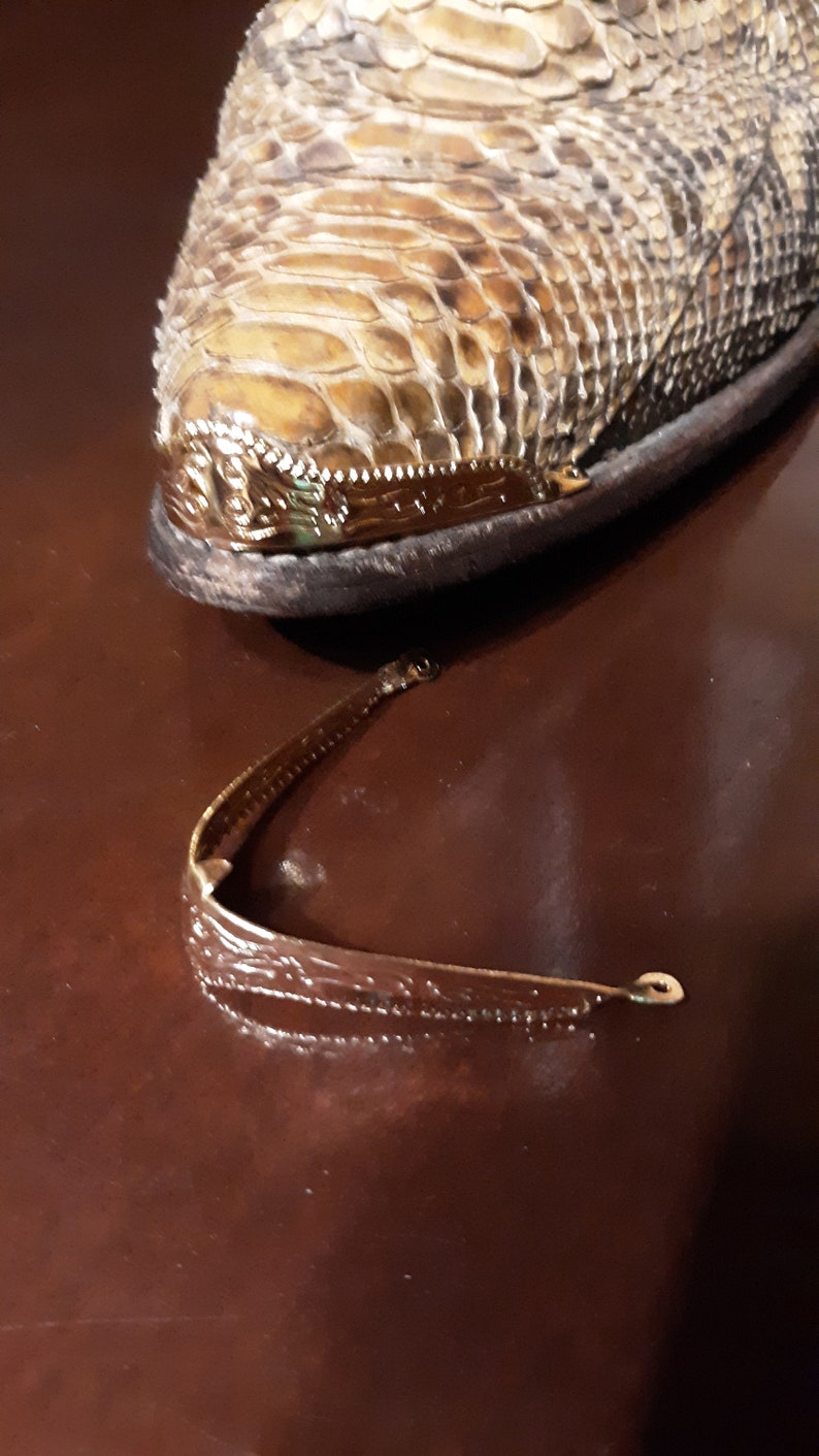 Gold Cowboy Western Boot Tips Toe Plates Guards With Rope Edge Pointy ...
