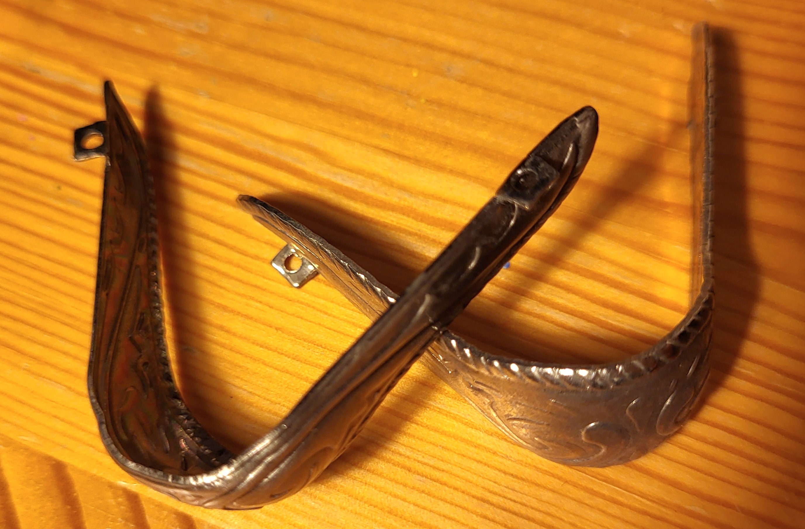 Antique Silver Western Cowboy Boot Tips Toe Plates Guards for Pointy ...