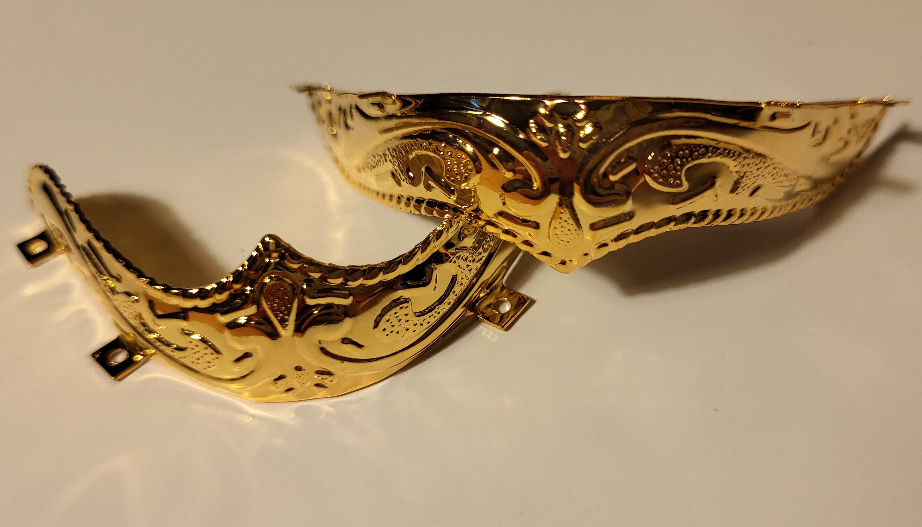 Bright Gold One Pair Western Cowboy Boot Tips Toe Plates Guards for ...