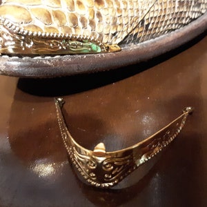 Gold Cowboy Western Boot Tips Toe Plates Guards With Rope Edge Pointy ...