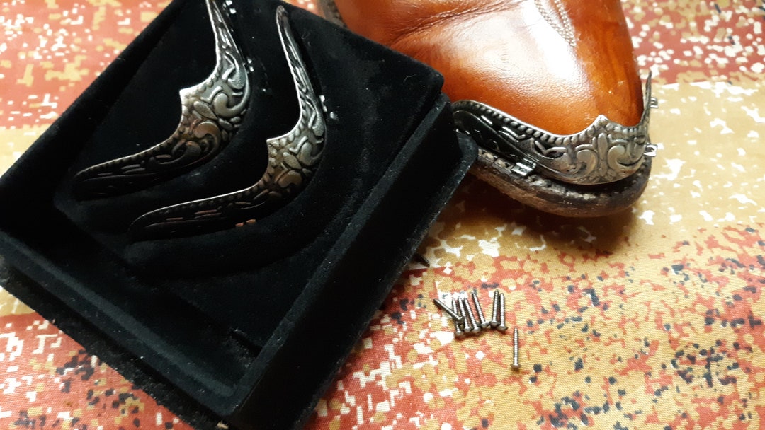 Cowboy Western Boot Tips Toe Plates Guards for Round Toed Boots One ...