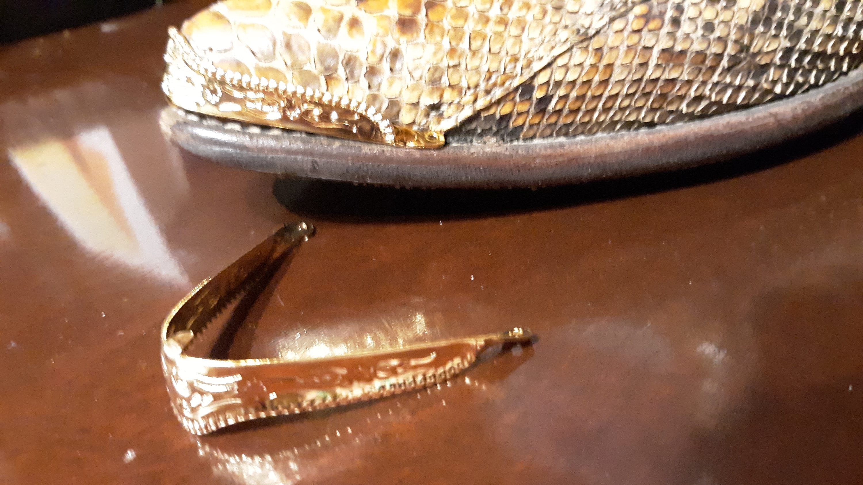 Shiny Gold Cowboy Western Boot Tips Toe Plates Guards With Rope Edge ...