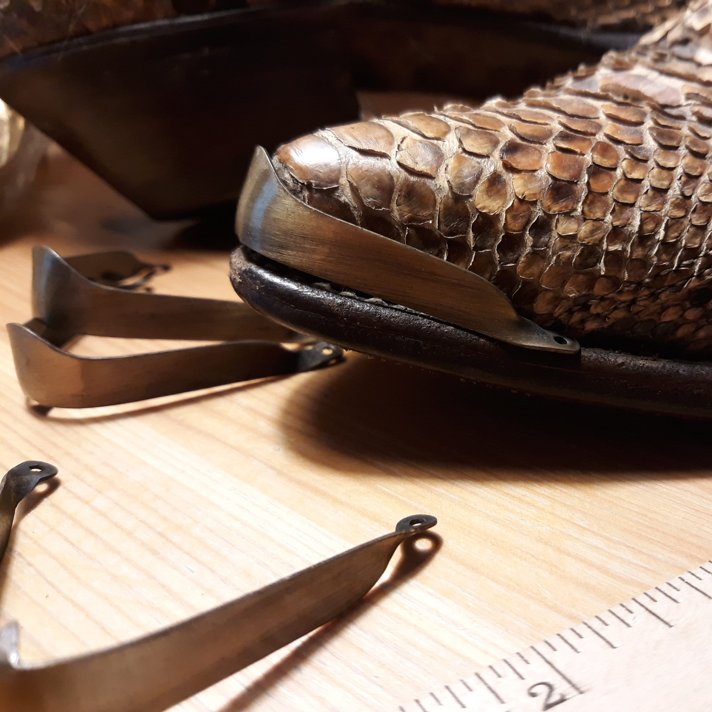 New Distressed Antique Gold Western Cowboy Boot Tips/toe Plates for ...