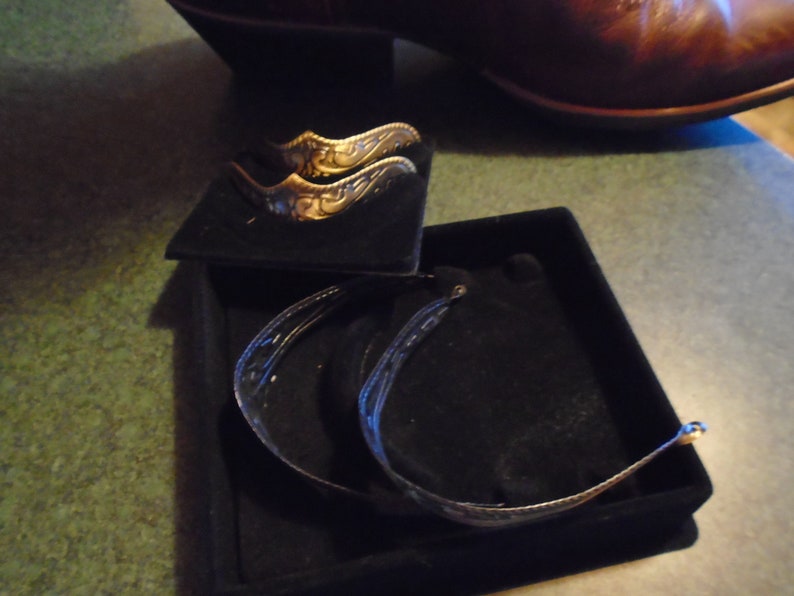 Antique Gold Cowboy Western Boots Toe and Heel Plates for Round Toed R ...