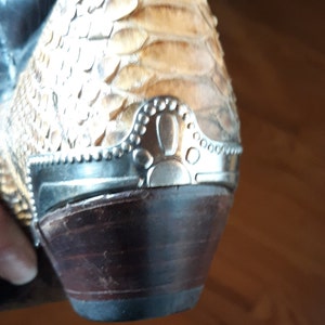 Vintage Western Cowboy Boot Heel Plates Guards Antique Silver With ...