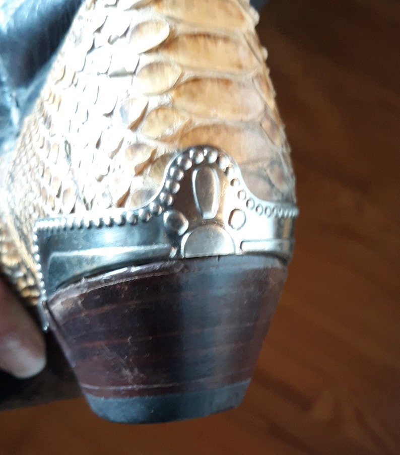 Vintage Western Cowboy Boot Heel Plates Guards Antique Silver - Etsy