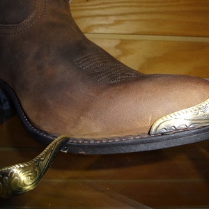 Western Cowboy Metal Boot Tips/toe Plates Pointy Toed Boots (2) Choose ...