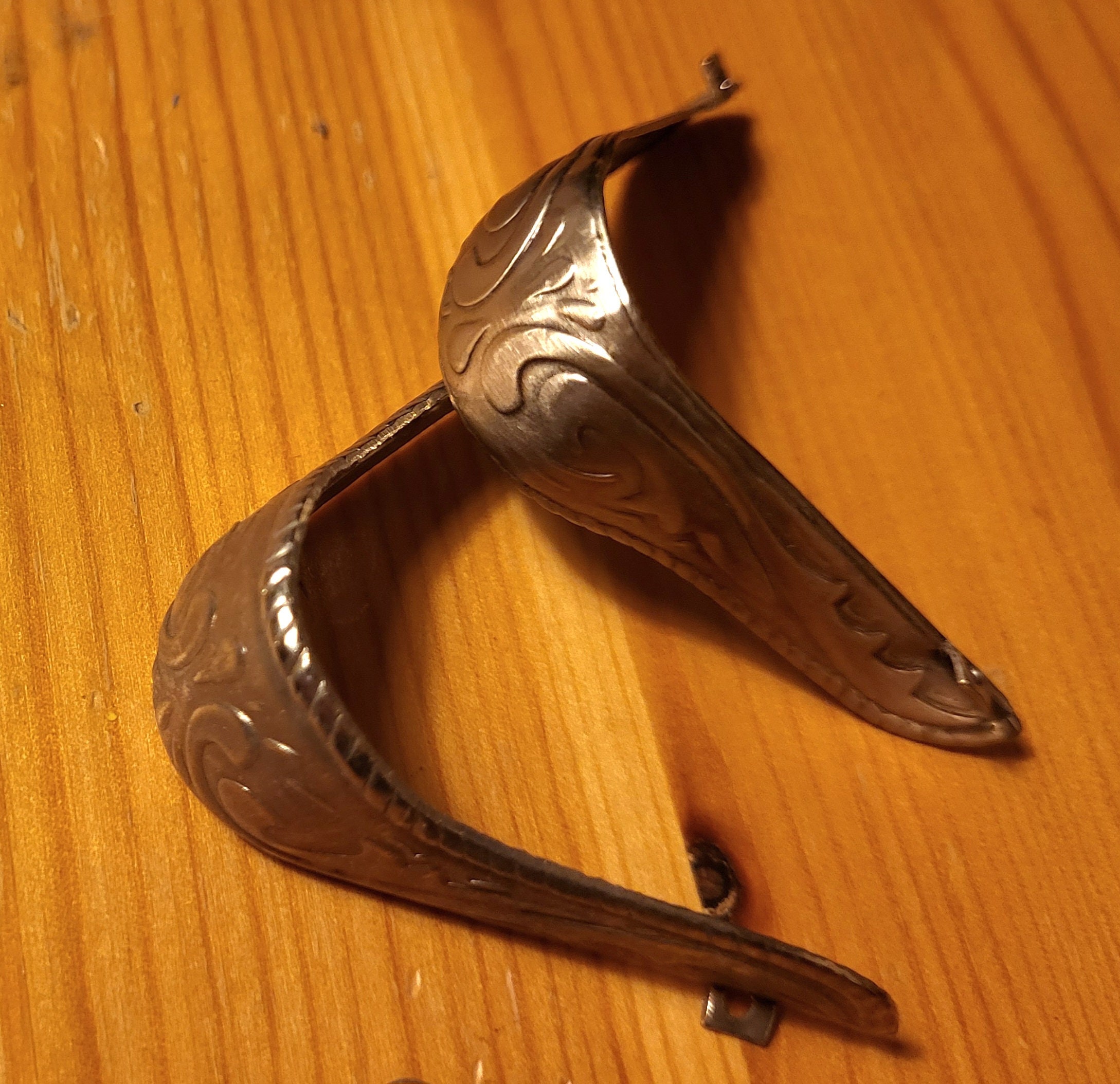 Antique Silver Western Cowboy Boot Tips Toe Plates Guards for Pointy ...