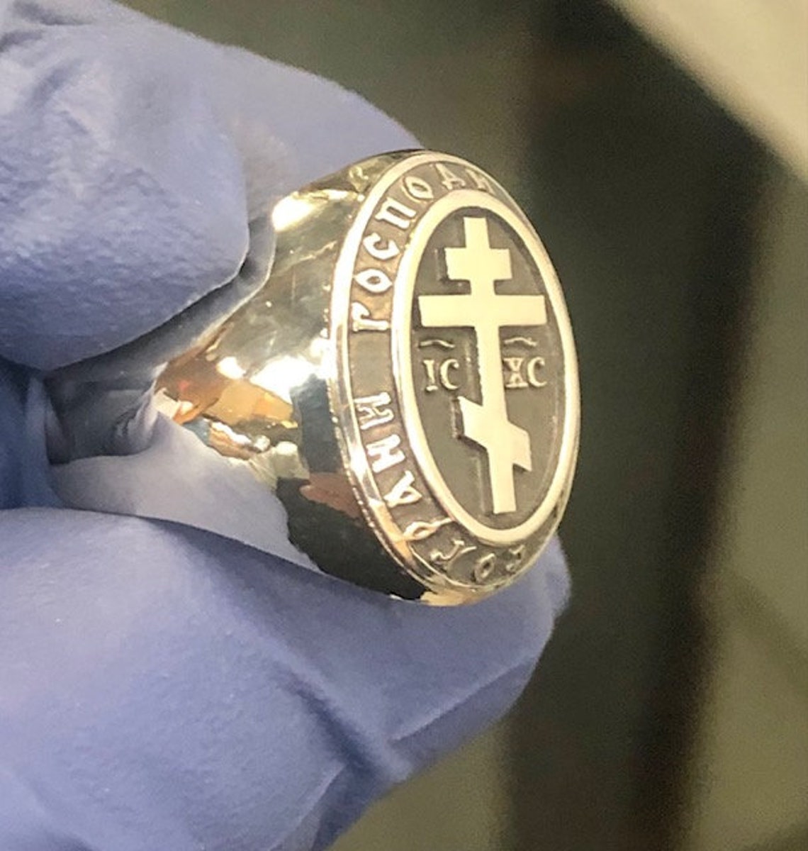 Eastern Orthodox Byzantine Cross IC XC Ring Silver 925 Sizes - Etsy