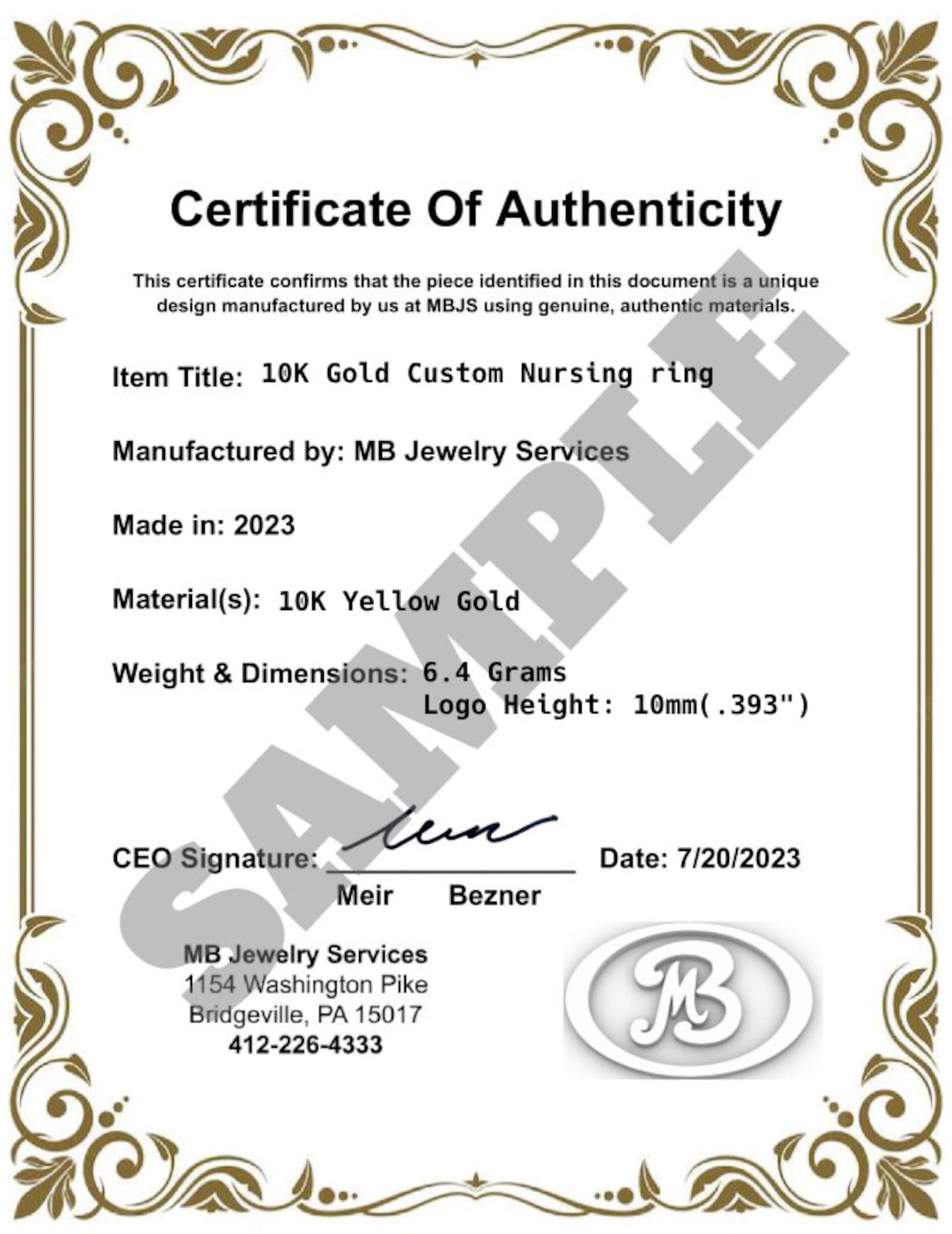 Custom Made Side Logos RN MD PT Medical Symbol 10k or 14K Gold Feminine ...