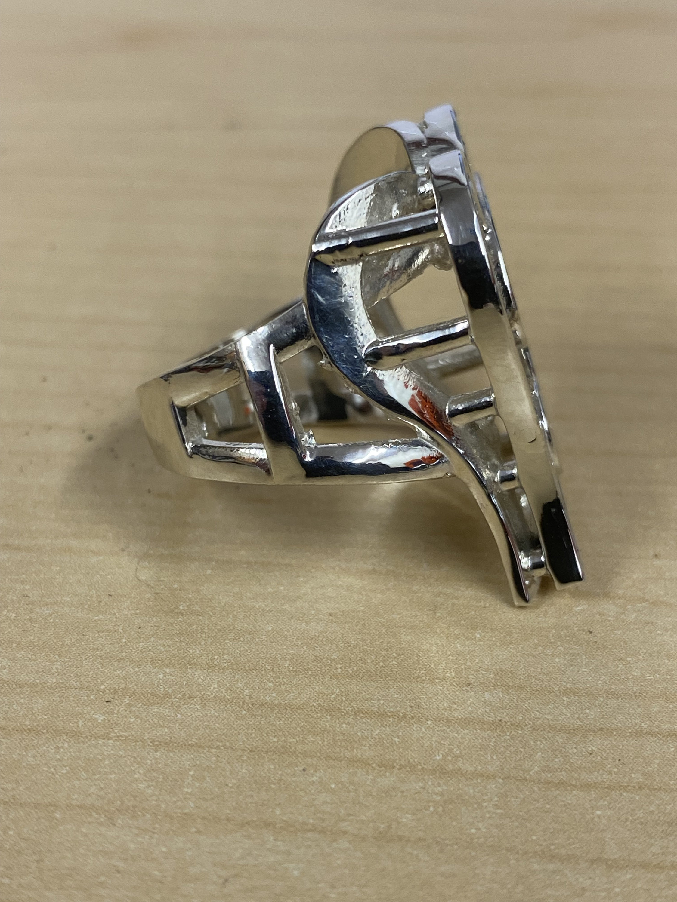 Large 1.25 Heart Initial Letter J Cursive Ring With - Etsy