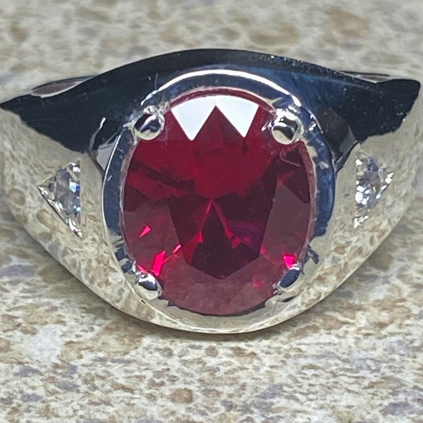Synthetic Ruby - Etsy
