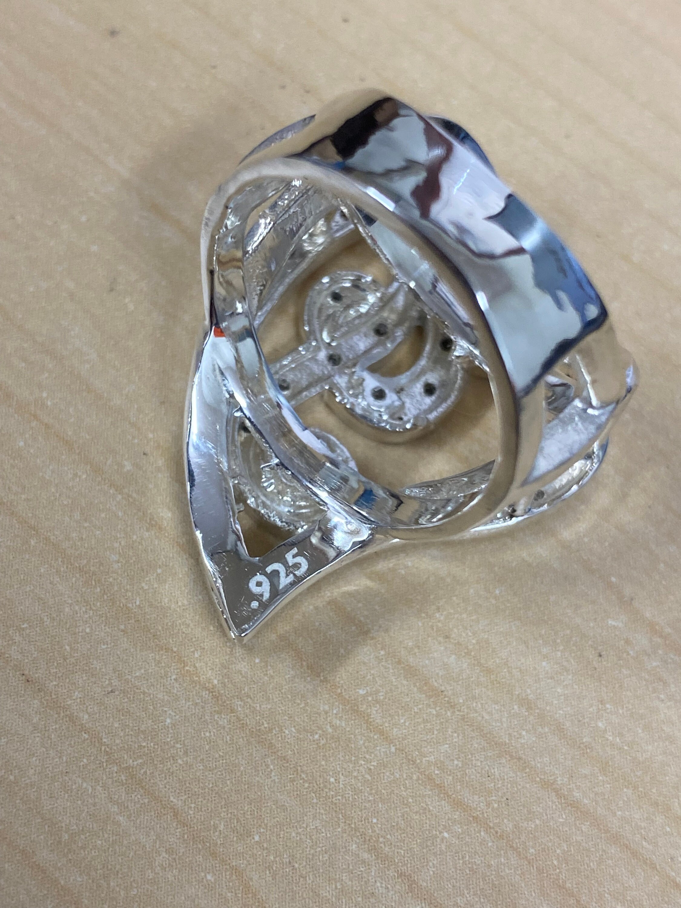 Large 1.25 Heart Initial Letter J Cursive Ring With - Etsy