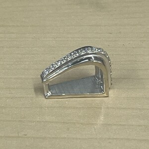 Bail for a Pendant Cuban Chain Connector With CZ or Without Stones ...