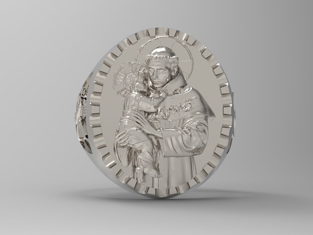 Saint Anthony Ring Solid Silver 925 Custom Made - Etsy