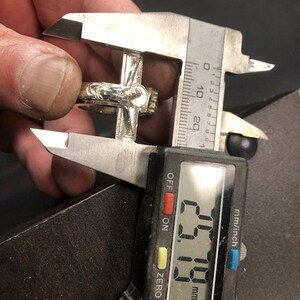 Large Crucifix Cross Ring Jesus Christ MB Design Solid Sterling Silver ...