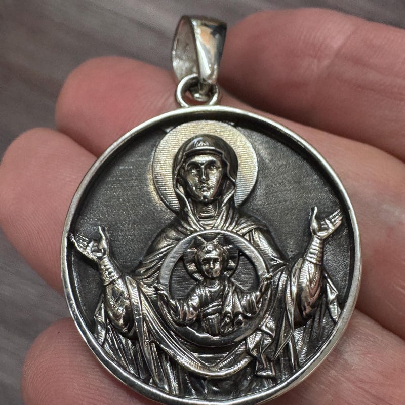 Silver Mary Icons - Etsy