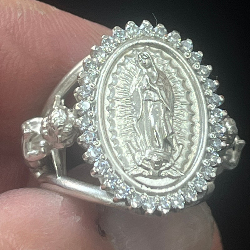 Virgin Mary Ring - Etsy