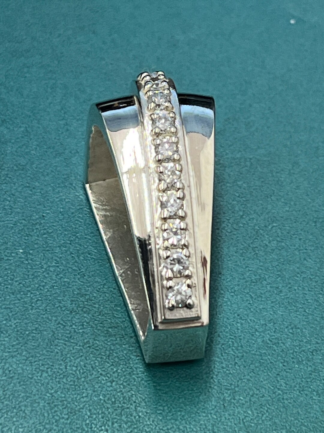 Bail for a Pendant Cuban Chain Connector With CZ or Without Stones ...