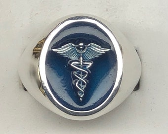 Caduceus Ring - Etsy