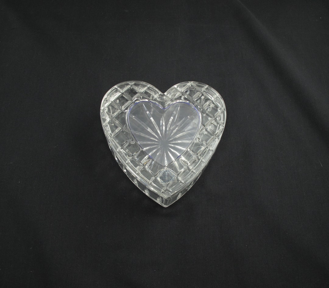 Samobor Crystal Heart Box With Photo Lid From Illusions Collection ...