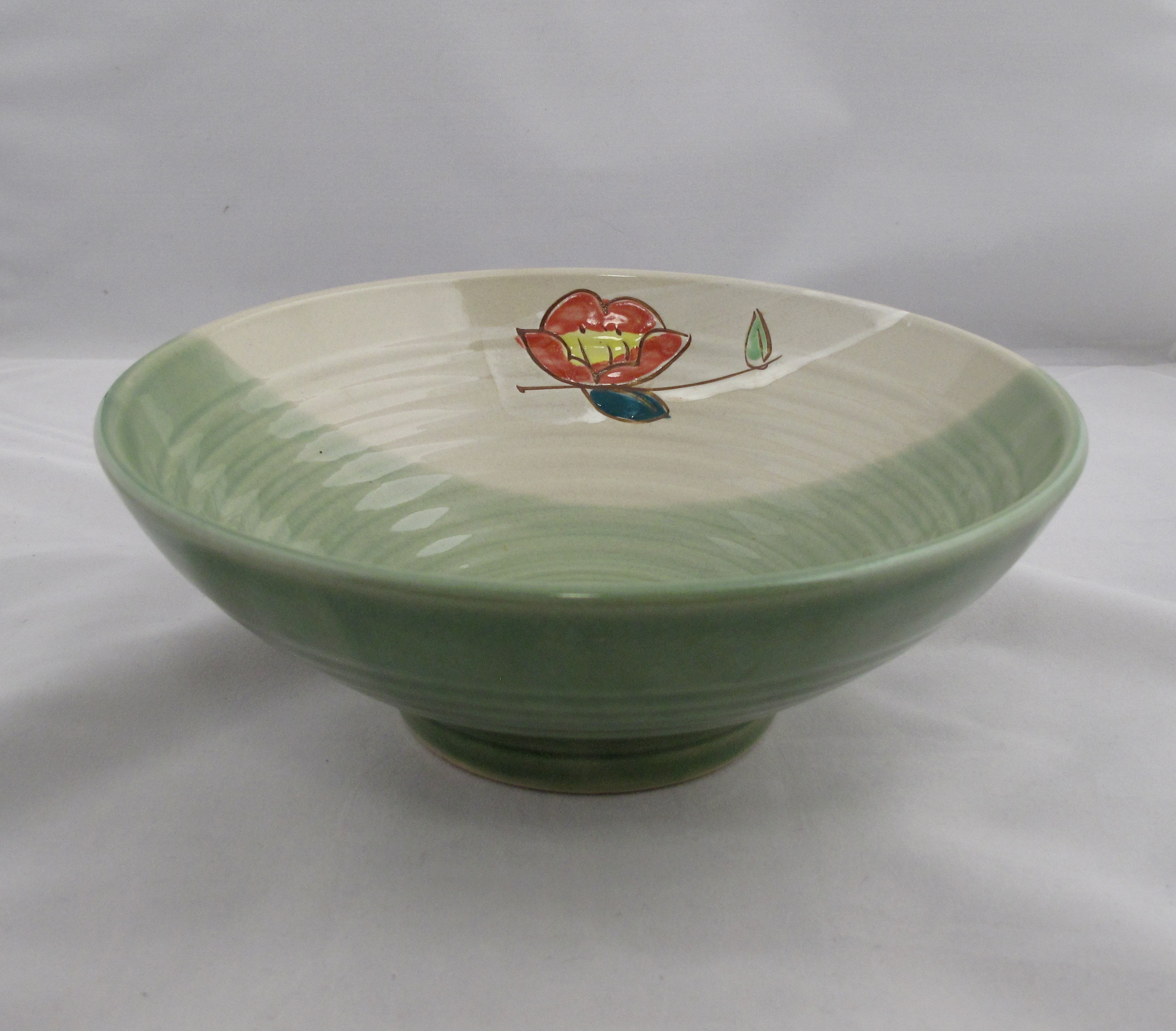 WCL Pottery Bowl Green Argonne Hall LLC - Etsy